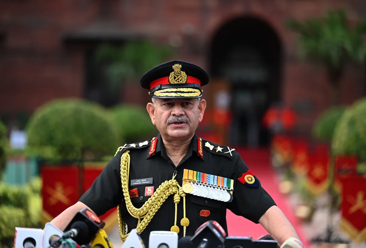 Indian Army Chief General Dwivedi will visit Occupied Kashmir today ...